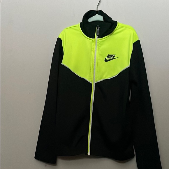 Nike | Jackets & Coats | Nike Kids Jacket Black And Neon Yellow | Poshmark